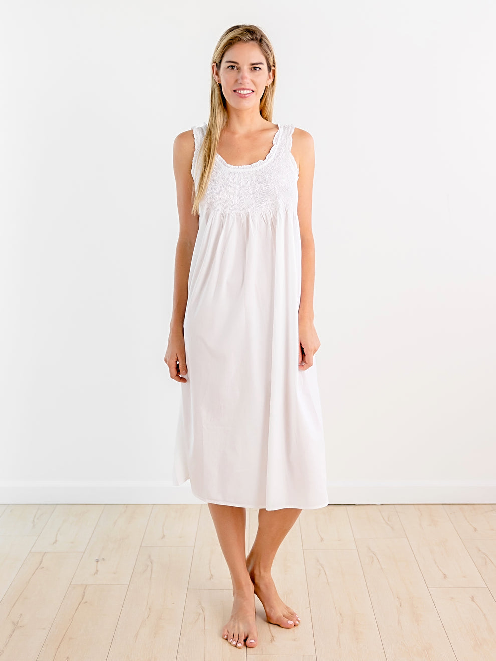 Constance White Cotton Nightgown – Jacaranda Living