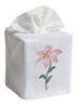 Jacaranda Living Tissue Box Cover, Embroidered - Starburst Lily