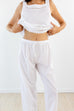 Francine White Cotton Pajama Set - Jacaranda Living