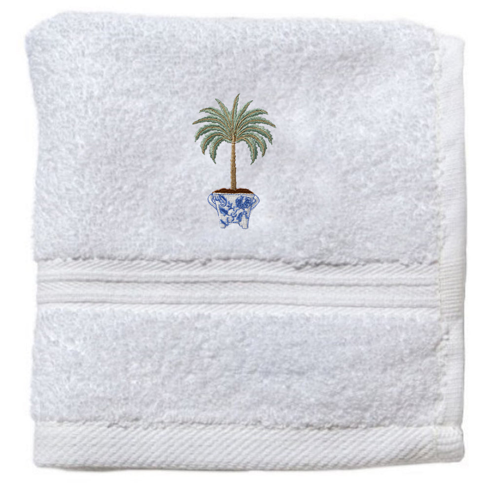 Jacaranda Living Tropical Palm Tree (Olive) Wash Cloth